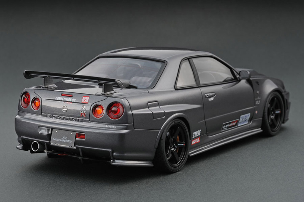 Modellino in miniatura Nissan Skyline R34 1/18 Ignition Model R34 Nismo Omori Factory C IG0012 ...